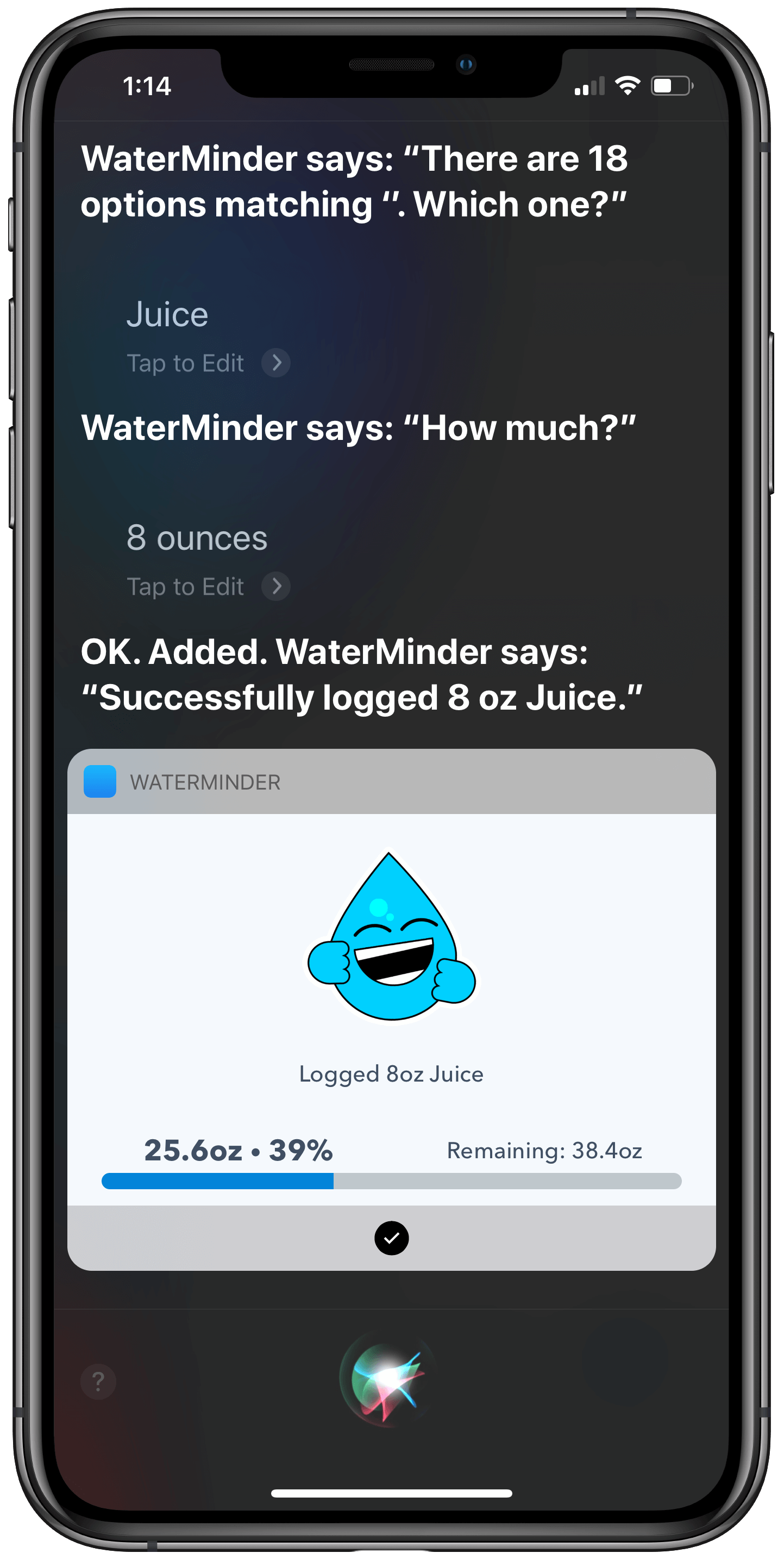 WaterMinder® - track your daily water intake, hydrate, feel better!